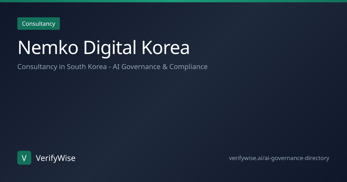 Nemko Digital Korea - AI Governance Consultancy in South Korea | VerifyWise